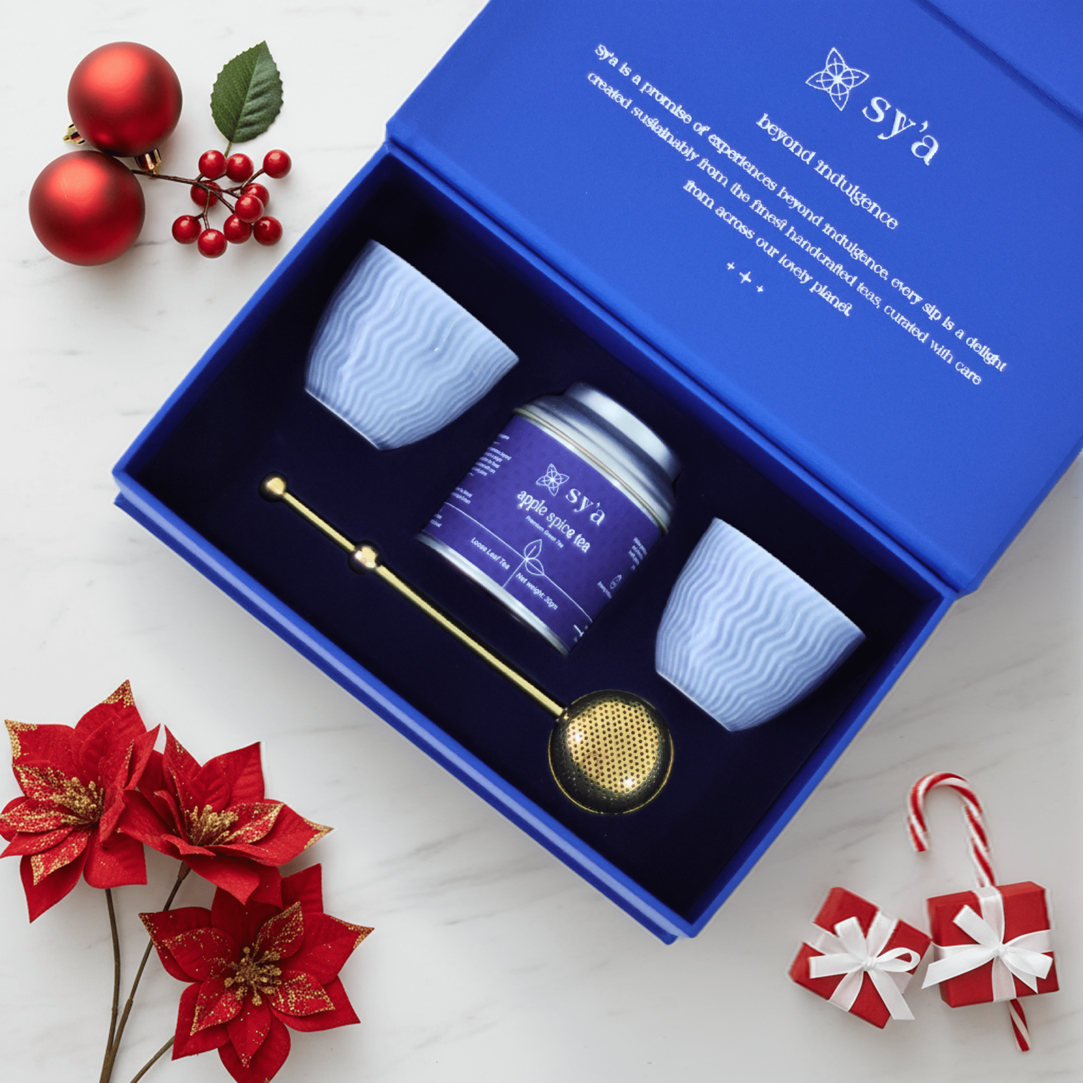 mini tea set grey | compact luxury tea gift - sy'a teas – sy’a
